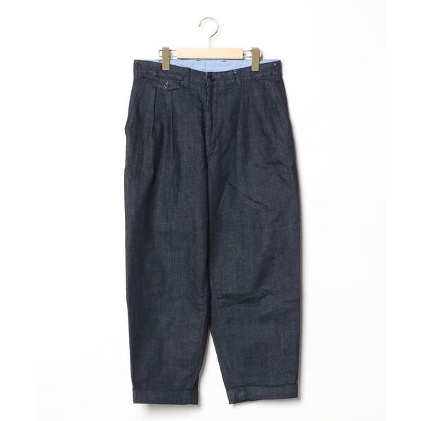 『セール実施中』参考価格：17，600円発売時期：2021年08月コンディション：A（使用感なし）数回使用した程度で使用感が感じられないアイテム参考商品名：BEAMS PLUS / 2プリーツ デニム トラウザーズ参考品番：38-23-01...