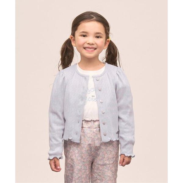 ZOZO問い合わせ番号:103740935ショップ:petit main，プティマインブランド:Lycee mine，リセマイン，petit main，プティマイン商品名:【UV加工】パターンメッシュカーディガンカテゴリ:トップス>カ...