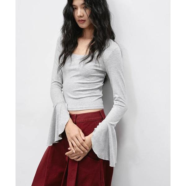 ZOZO問い合わせ番号:103740978ショップ:chuclla，チュクラブランド:EIGHTHMONTH，エイスマンス，Fano Studios，ファノ ストゥディオズ商品名:スクエアネック フレアスリーブトップス EM26s047【E...