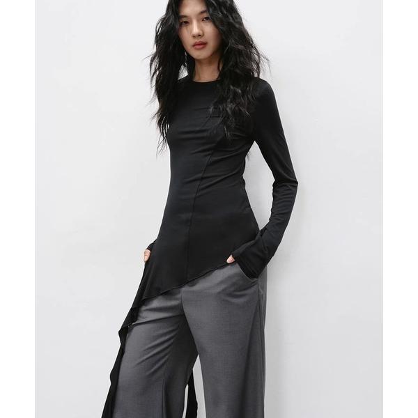 ZOZO問い合わせ番号:103740979ショップ:chuclla，チュクラブランド:EIGHTHMONTH，エイスマンス，Fano Studios，ファノ ストゥディオズ商品名:アシンメトリー ドレープトップス EM26s048【EIGH...