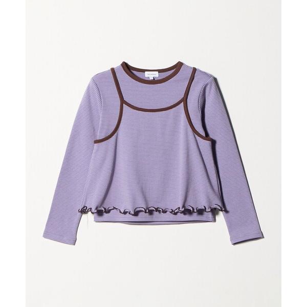 ZOZO問い合わせ番号:103741153ショップ:green label relaxing，グリーンレーベル リラクシングブランド:green label relaxing，グリーンレーベルリラクシング商品名:ボーダーTシャツ＋キャミソー...