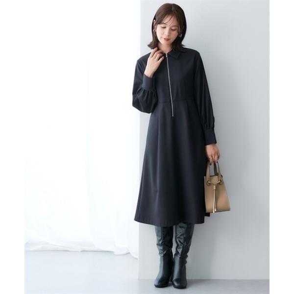 『セール実施中』参考価格：7，690円発売時期：2025年10月コンディション：A（使用感なし）数回使用した程度で使用感が感じられないアイテム参考商品名：【あったか裏起毛】襟付きフロントジップタックワンピース（しわになりにくい・ストレッチ）...