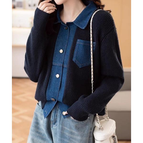 参考価格：7，700円発売時期：2025年10月コンディション：B（目立つ使用感なし）使用感が少ない、または気にならないアイテム全体的：汚れ、毛玉、ほつれ参考商品名：デニムドッキングニットカーディガン参考品番：254G358DFK【商品に関...