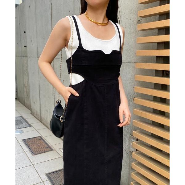 『タイムセール実施中』参考価格：13，200円発売時期：2023年04月コンディション：D（傷・汚れあり）傷や汚れがあるが使用には問題ないアイテム全体的：色あせ内側：毛玉前身頃：汚れ参考商品名：クリッピングデニムジャンスカ/Q.anos/W...