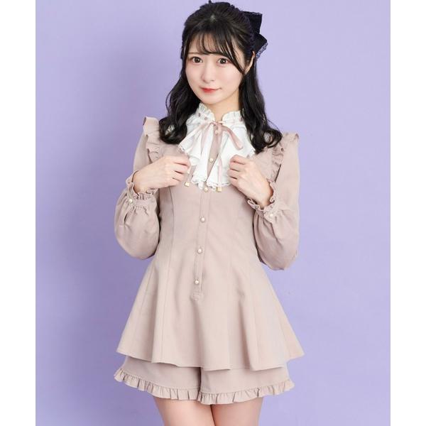 参考価格：14，080円発売時期：2022年09月コンディション：C（やや使用感あり）使用感があり、やや気になる傷や汚れがあるアイテム首周り：汚れ参考商品名：スタンドフリルラッフルセットアップ参考品番：5SA2020，5SA2021，5SA...