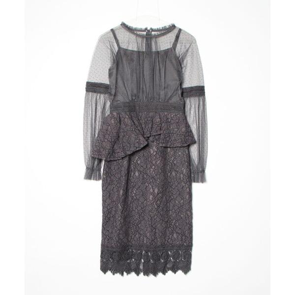 『セール実施中』参考価格：14，300円発売時期：2019年09月コンディション：A（使用感なし）数回使用した程度で使用感が感じられないアイテム参考商品名：トリプレットレースペプラムドレス参考品番：FX040ZOZO問い合わせ番号:1037...