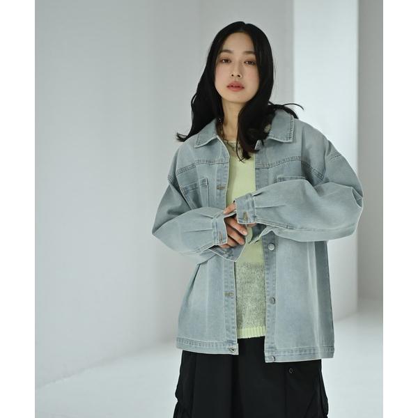ZOZO問い合わせ番号:103776737ショップ:STYLE DELI，スタイルデリブランド:STYLE DELI，スタイルデリ商品名:【BLK001】デニムオーバーサイズジャケットカテゴリ:ジャケット/アウター>デニムジャケットブ...
