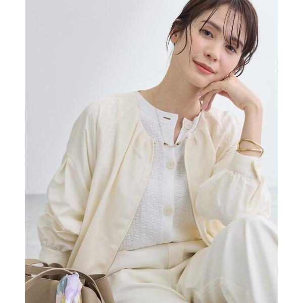 『タイムセール実施中』ZOZO問い合わせ番号:103776919ショップ:INDIVI，インディヴィブランド:INDIVI，インディヴィ商品名:【洗える／大人シアー】エアリー バルーンブルゾンカテゴリ:ジャケット/アウター>ブルゾンブ...