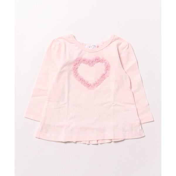 ZOZO問い合わせ番号:103776940ショップ:こどもの森e-shop，コドモノモリイーショップブランド:Will Mery，ウイルメリィ商品名:ハートチュール長袖Ｔシャツカテゴリ:トップス>Tシャツ/カットソーブランド品番:N2...