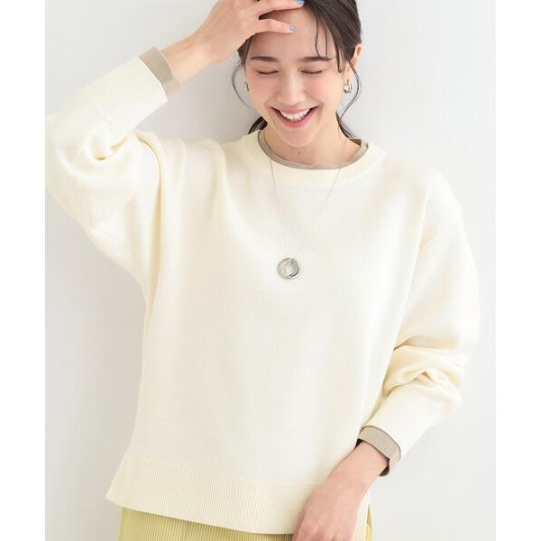 ZOZO問い合わせ番号:103777067ショップ:SHOO・LA・RUE，シューラルーブランド:SHOO・LA・RUE，シューラルー商品名:配色が上品 スウェットライクニットカテゴリ:トップス>ニット/セーターブランド品番:C62-...