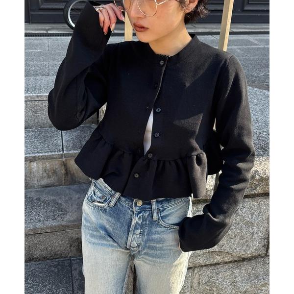 ZOZO問い合わせ番号:103777144ショップ:AMERI VINTAGE，アメリビンテージブランド:Ameri，アメリ商品名:COMPACT BALLOON PEPLUM KNIT CARDIGANカテゴリ:トップス>カーディガ...