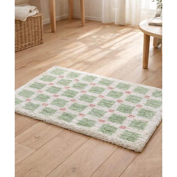 『タイムセール実施中』ZOZO問い合わせ番号:103778182ショップ:Teem Store，チームストアブランド:pyornim，ピョルニム商品名:【26年春夏新作】配色チェック柄 ミニマット バス 玄関 40×60cmカテゴリ:インテ...