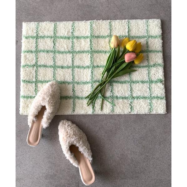 『タイムセール実施中』ZOZO問い合わせ番号:103778188ショップ:Teem Store，チームストアブランド:pyornim，ピョルニム商品名:【26年春夏新作】手書き線 ミニラグマット　バスマット 玄関 40×60cmカテゴリ:イ...