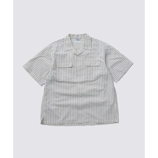ZOZO問い合わせ番号:103778612ショップ:NAVAL，ナバルブランド:FIDELITY，フィデリティ商品名:VINTAGE STRIPE OP SHIRT / 半袖ストライプシャツカテゴリ:トップス>シャツ/ブラウスブランド...