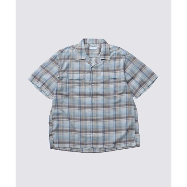 ZOZO問い合わせ番号:103778613ショップ:NAVAL，ナバルブランド:FIDELITY，フィデリティ商品名:TC FADE PLAID OPEN COLLAR SHIRT / 半袖チェックシャツカテゴリ:トップス>シャツ/ブ...