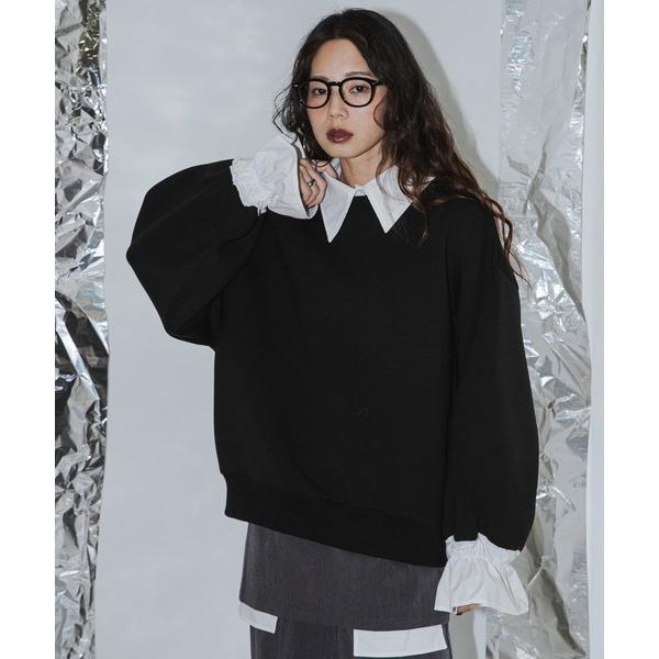 『セール実施中』参考価格：6，980円発売時期：2024年08月コンディション：B（目立つ使用感なし）使用感が少ない、または気にならないアイテム全体的：毛玉首周り：汚れ参考商品名：2WAYフリルドッキングボンディングスウェット参考品番：53...