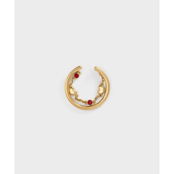 参考価格：4，899円発売時期：2024年06月コンディション：A（使用感なし）数回使用した程度で使用感が感じられないアイテム付属品：箱参考商品名：Bethania ベターニア ハートクリスタルチェーンリンクリング参考品番：CK5-3322...