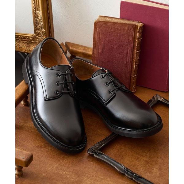 『タイムセール実施中』参考価格：14，850円発売時期：2023年03月コンディション：A（使用感なし）数回使用した程度で使用感が感じられないアイテム付属品：箱参考商品名：WEB限定 本革 外羽根 プレーントゥ レースアップ シューズ / ...