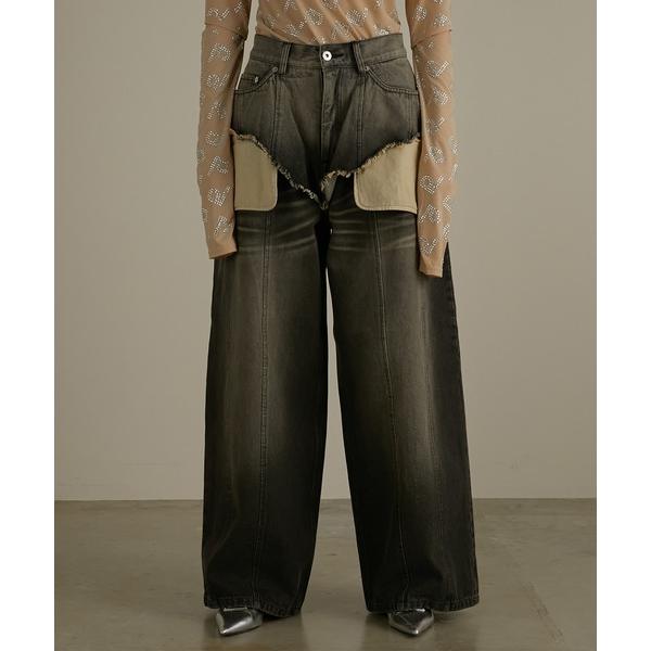 『セール実施中』参考価格：28，600円発売時期：2023年10月コンディション：B（目立つ使用感なし）使用感が少ない、または気にならないアイテムすそ周り：ほつれ参考商品名：ショーツレイヤードデニム / Shorts Layered Den...