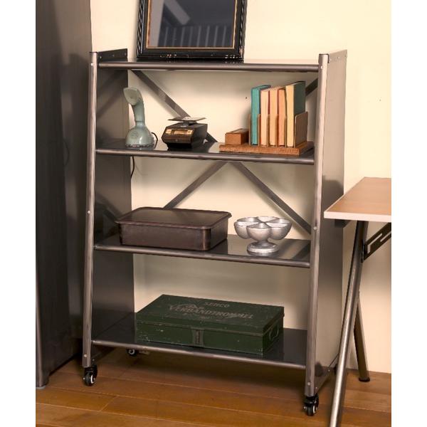 ZOZO問い合わせ番号:103815021ショップ:DULTON，ダルトンブランド:DULTON，ダルトン商品名:4 TIER TAPERED METAL SHELF RAW/メタル シェルフ キャスター付き 棚カテゴリ:インテリア>...