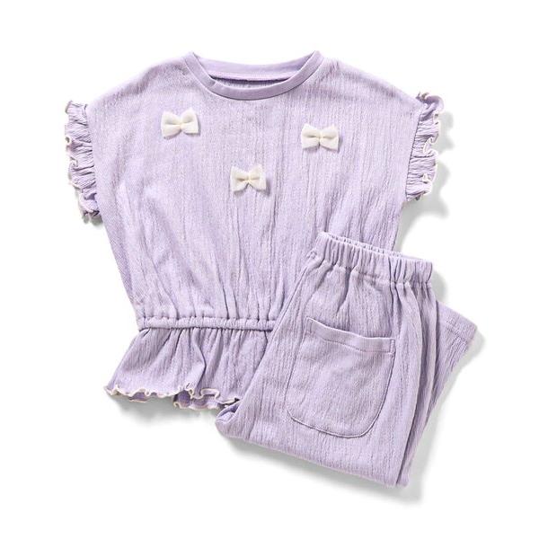 ZOZO問い合わせ番号:103815151ショップ:F.O.Online Store，エフオーオンラインストアブランド:Ampersand，アンパサンド商品名:ポケット付きリボンモチーフパジャマ_ジュニア対応カテゴリ:ルームウェア>ル...