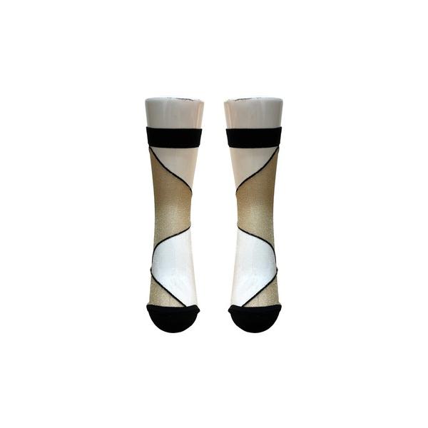 ※このアイテムは返品・交換対象外商品です。ZOZO問い合わせ番号:103815940ショップ:Rora，ローラブランド:FAKUI，ファクイ商品名:COLOR BLOCKED SEE-THROUGH SOCKS / 配色シースルーソックスカ...