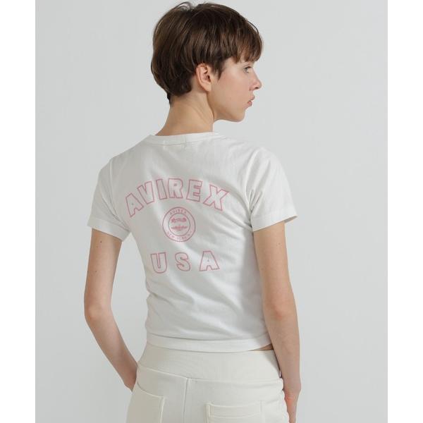 ZOZO問い合わせ番号:103816383ショップ:AVIREX WOMAN，アヴィレックス ウーマンブランド:AVIREX，アヴィレックス商品名:VARSITY LOGO MINI T-SHIRTカテゴリ:トップス>Tシャツ/カット...