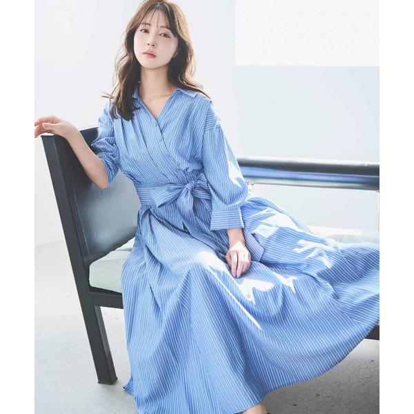 ZOZO問い合わせ番号:103817121ショップ:NOELA，ノエラブランド:NOELA，ノエラ商品名:カシュクールウエストリボンワンピースカテゴリ:ワンピース/ドレス>ワンピースブランド品番:5623031素材:オフホワイト 表地...