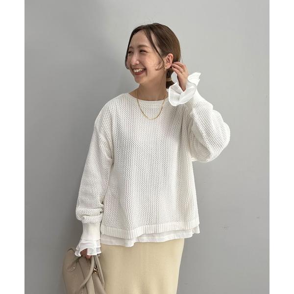 ZOZO問い合わせ番号:103817203ショップ:PUAL CE CIN，ピュアルセシンブランド:PUAL CE CIN，ピュアルセシン商品名:【＠sein___000企画】メッシュ編みニットプルオーバーカテゴリ:トップス>ニット/...