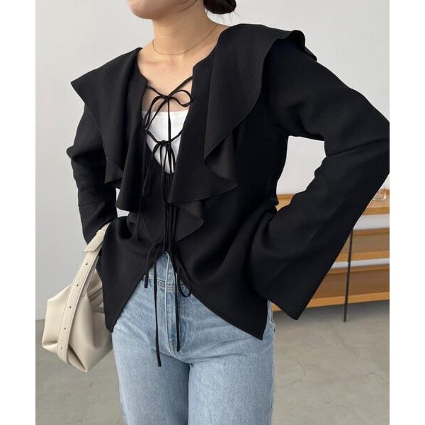 ZOZO問い合わせ番号:103817776ショップ:CAPRICIEUX LE'MAGE，カプリシュレマージュブランド:CAPRICIEUX LE'MAGE，カプリシューレマージュ商品名:フリルリボンブラウスカテゴリ:トップス>シャツ...