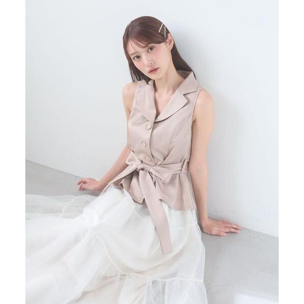 『タイムセール実施中』ZOZO問い合わせ番号:103818068ショップ:MAJESTIC LEGON，マジェスティックレゴンブランド:MAJESTIC LEGON，マジェスティックレゴン商品名:ジレドッキングチュールワンピースカテゴリ:ワ...