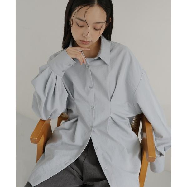 ZOZO問い合わせ番号:103818277ショップ:LIAN，リアンブランド:hellam，へラム商品名:【hellam×HOTARU】合繊ウエストタックシャツカテゴリ:トップス>シャツ/ブラウスブランド品番:243-311H3031...