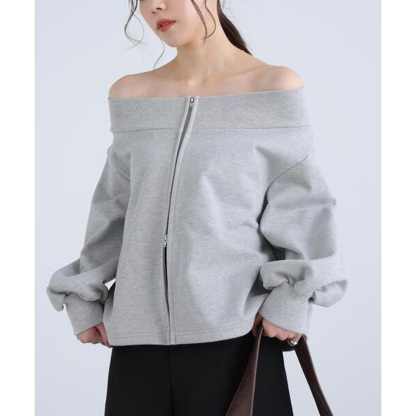 ZOZO問い合わせ番号:103818976ショップ:FREE'S MART，フリーズマートブランド:FREE'S MART，フリーズマート商品名:◆〈ＭＦＭ〉袖バルーンオフショルＺＩＰカットソーカテゴリ:トップス>Tシャツ/カットソー...