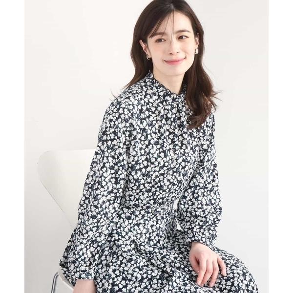 ZOZO問い合わせ番号:103819374ショップ:OFUON le MK，オフオン ル エムケーブランド:OFUON le MK，オフオンルエムケー商品名:レトロフラワープリント フリルネックブラウス/洗える/WEB限定サイズありカテゴリ...