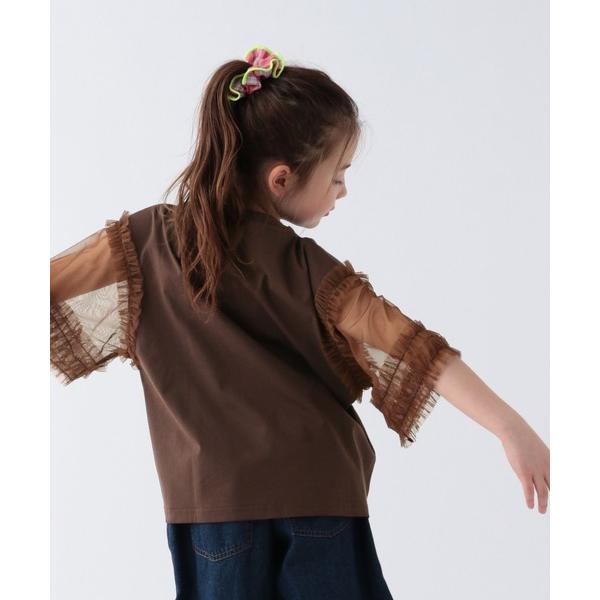 ZOZO問い合わせ番号:103819449ショップ:BAYFLOW，ベイフローブランド:BAYFLOW，ベイフロー商品名:[一枚でオシャレに決まる♪]チュールスリーブT(KIDS)カテゴリ:トップス>Tシャツ/カットソーブランド品番:...