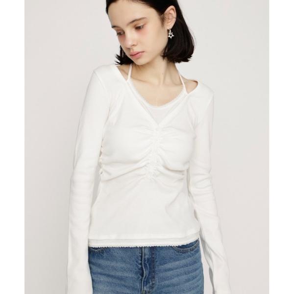 ZOZO問い合わせ番号:103819491ショップ:SLY，スライブランド:SLY，スライ商品名:LAYERED LIKE CUT TOPS レイヤードライクカットトップス 春服カテゴリ:トップス>Tシャツ/カットソーブランド品番:0...