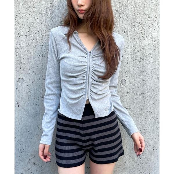 ZOZO問い合わせ番号:103819559ショップ:ALAND，エーランドブランド:3.3 Field Trip ，3.3フィールドトリップ，ALAND，エーランド商品名:3.3 Field Trip／フロントシャーリングジップロングスリー...