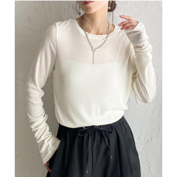 『タイムセール実施中』ZOZO問い合わせ番号:103819586ショップ:wears，ウェアーズブランド:She's Closet，シーズクローゼット商品名:クルーネック長袖 シアートップス ロングTシャツカテゴリ:トップス>Tシャツ...