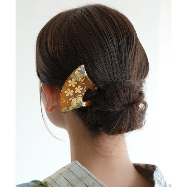 ZOZO問い合わせ番号:103819656ショップ:utatane，ウタタネブランド:utatane，ウタタネ商品名:髪飾り かんざし 蒔絵 琥珀色金彩カテゴリ:水着/着物・浴衣>和装小物ブランド品番:5432640801素材:アクリ...