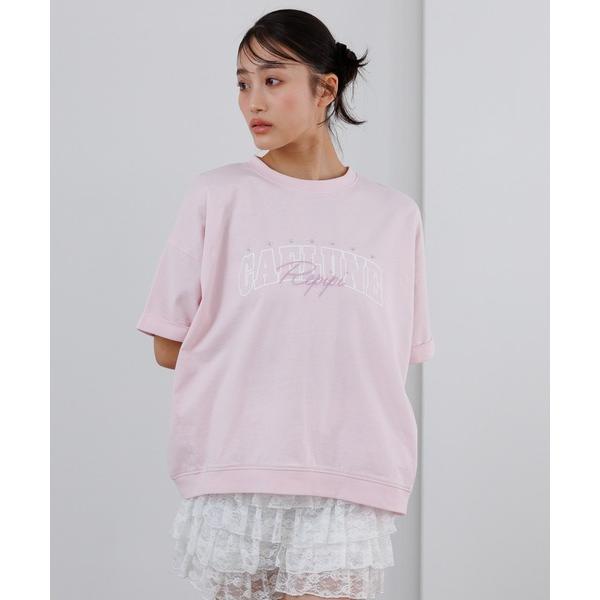 ZOZO問い合わせ番号:103820169ショップ:repipi armario，レピピアルマリオブランド:repipi armario，レピピ アルマリオ，10C REPIPI，ジューシーレピピ商品名:キラキラカレッジTeeカテゴリ:トッ...