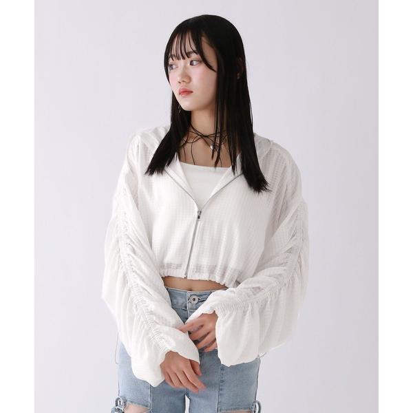 ZOZO問い合わせ番号:103820199ショップ:repipi armario，レピピアルマリオブランド:repipi armario，レピピ アルマリオ，10C REPIPI，ジューシーレピピ商品名:シャーリングシアーシャツパーカーカテ...