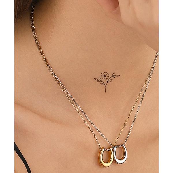 ZOZO問い合わせ番号:103820341ショップ:perky room，パーキールームブランド:SORENA，ソレナ，perky room，パーキールーム商品名:2個セット ゴールド×シルバー 馬蹄ホースネックレスカテゴリ:アクセサリー&...