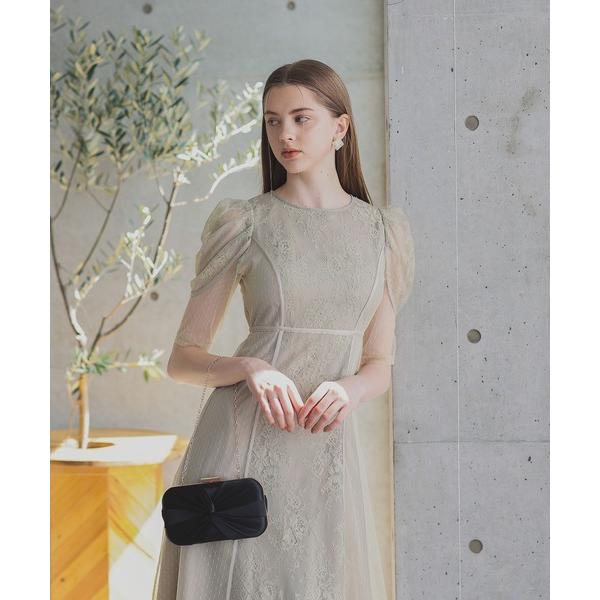 『セール実施中』参考価格：19，800円発売時期：2024年08月コンディション：A（使用感なし）数回使用した程度で使用感が感じられないアイテム参考商品名：レースドットレイヤードドレス / lace dot tulle layered dr...