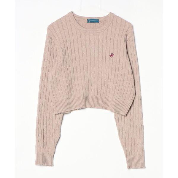 参考価格：5，489円発売時期：2025年11月コンディション：B（目立つ使用感なし）使用感が少ない、または気にならないアイテム全体的：汚れ参考商品名：【BEVERLYHILLS POLO CLUB・WEB限定】ケーブル編みクロップドニット...