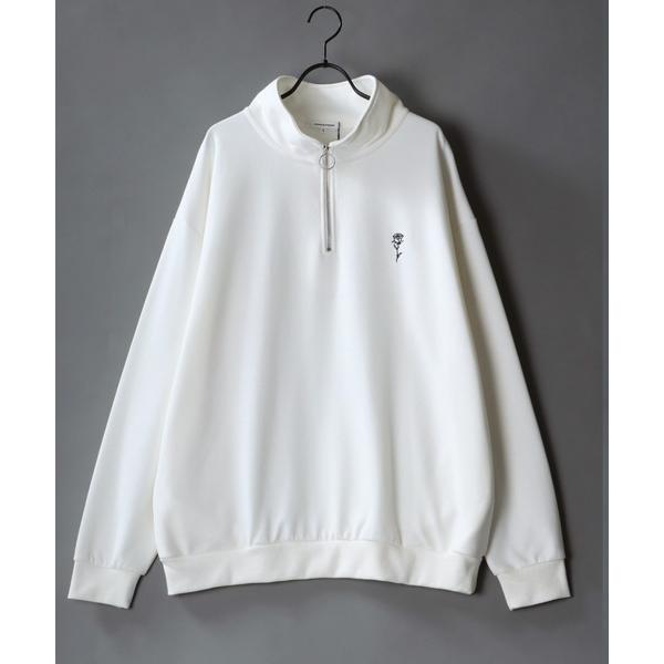 参考価格：6，600円発売時期：2022年12月コンディション：C（やや使用感あり）使用感があり、やや気になる傷や汚れがあるアイテム全体的：汚れ、毛玉参考商品名：Big silhouette rose stitch half zip swe...