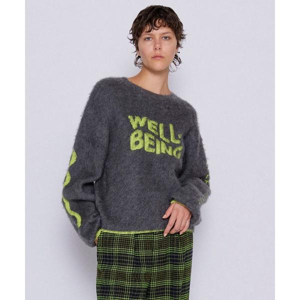参考価格：15，950円発売時期：2024年09月コンディション：A（使用感なし）数回使用した程度で使用感が感じられないアイテム参考商品名：WELLBEING Logo Jacquard Knit Sweater/WELLBEINGロゴジャ...