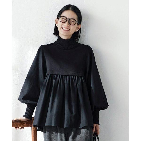 『タイムセール実施中』参考価格：6，490円発売時期：2025年02月コンディション：A（使用感なし）数回使用した程度で使用感が感じられないアイテム参考商品名：サニークラウズ　ちょっぴりニットな魔女ブラウス〈レディース〉参考品番：32831...