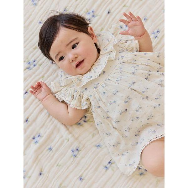 ※このアイテムは返品・交換対象外商品です。ZOZO問い合わせ番号:103855847ショップ:JAMIE KAY，ジェイミーケイブランド:JAMIE KAY，ジェイミーケイ商品名:モスリンプレイスーツ Molly Blueカテゴリ:ママ＆ベ...