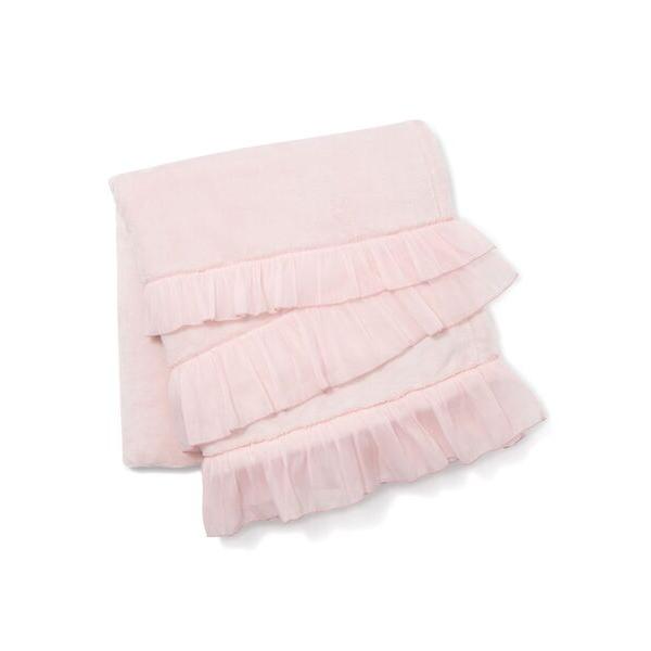 ZOZO問い合わせ番号:103855993ショップ:Francfranc，フランフランブランド:Francfranc，フランフラン商品名:なめらか フリル スロー（ひざ掛け） 1700×1300 ピンク ふわふわ マイクロファイバーカテゴリ...