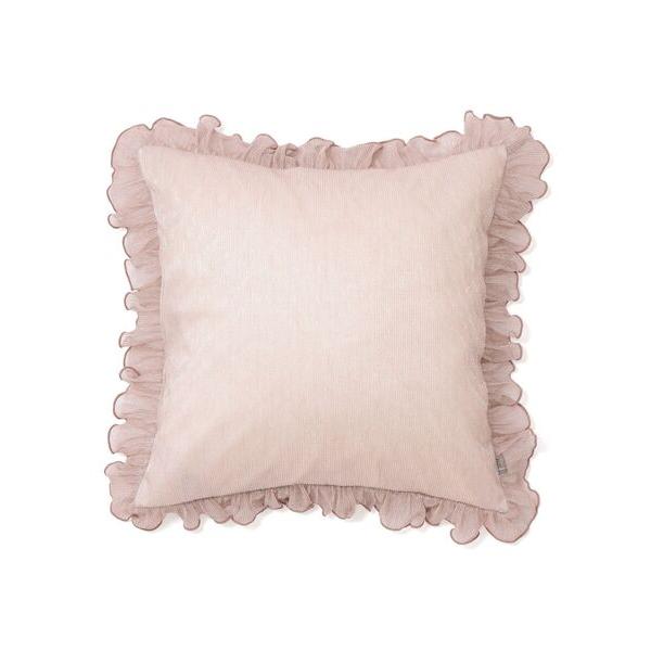 ZOZO問い合わせ番号:103856072ショップ:Francfranc，フランフランブランド:Francfranc，フランフラン商品名:シャイニーフリル クッションカバー 450×450 ライトピンク（A-057）カテゴリ:インテリア&g...